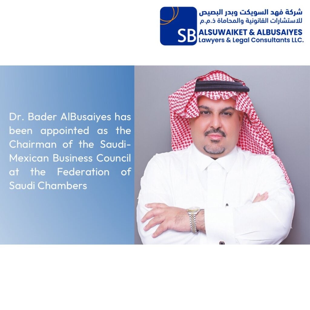 Dr. Bader AlBusaiyes has been appointed as the Chairman of the Saudi ...